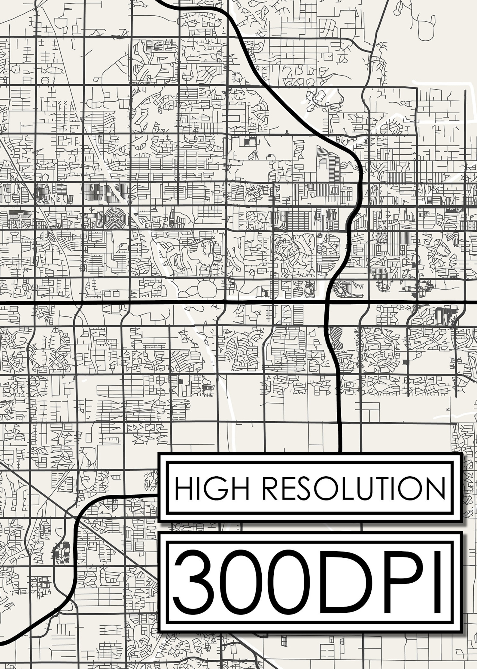 Mesa, Arizona Map – Arizona Digital Download – Mesa Printable Street ...