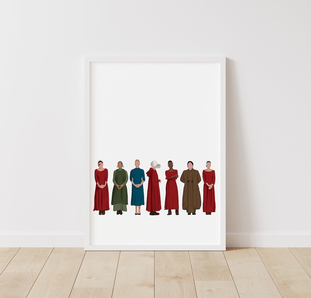 Handmaid's Tale Print – Pop Line Art – Instant Download Illustration ...