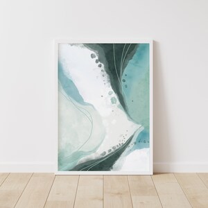 Colorful Blue Art, Abstract Art, Digital Prints, Printable Wall Art ...