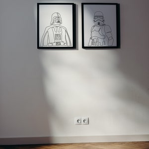 Star Wars Print: Stormtrooper Star Wars Line Art Instant Download ...