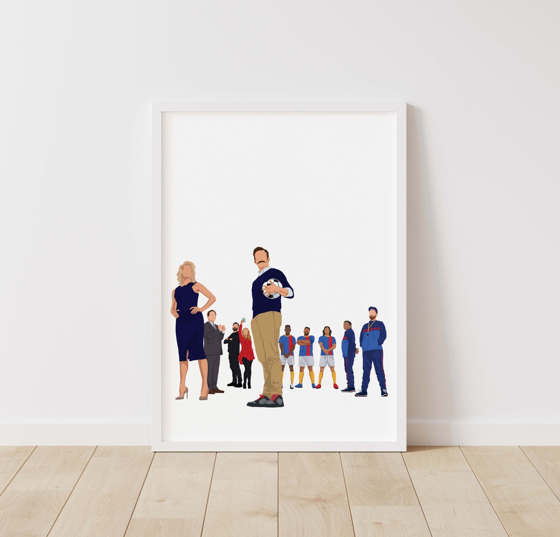 Ted Lasso Print Pop Line Art Instant Download Illustration Etsy