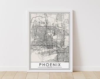 Phoenix AZ Map 1920 Old Valley of the Sun Arizona Atlas Poster - Etsy
