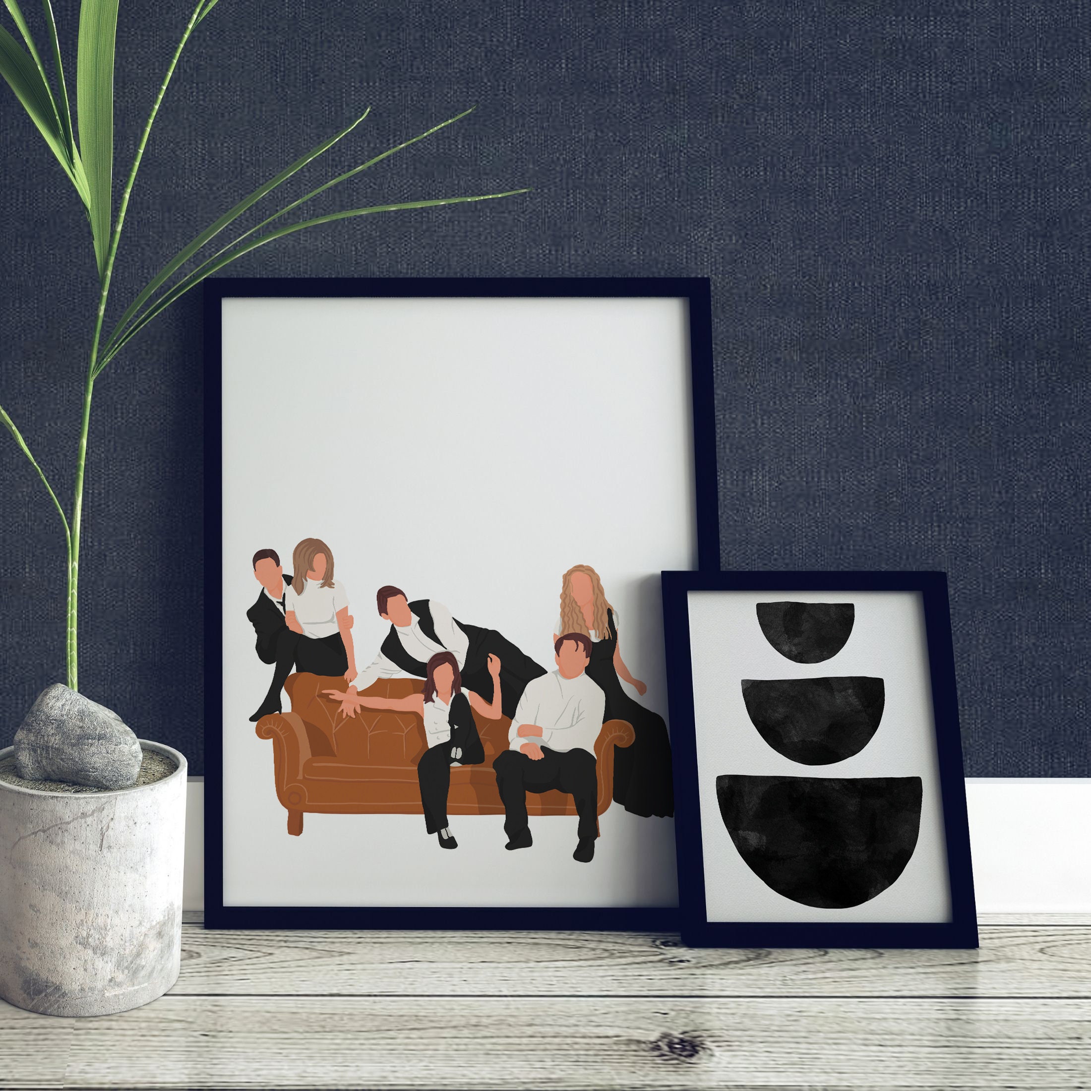 Friends Print – Pop Line Art – Instant Download Illustration – TV ...