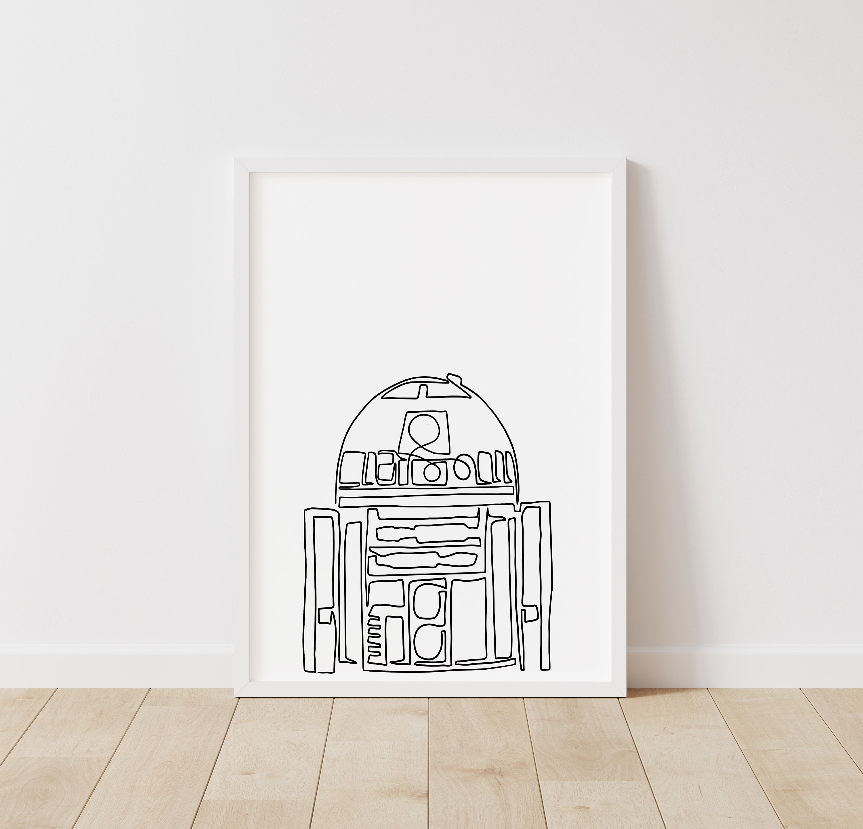 Star Wars Print: R2D2 Star Wars Line Art Instant Download - Etsy