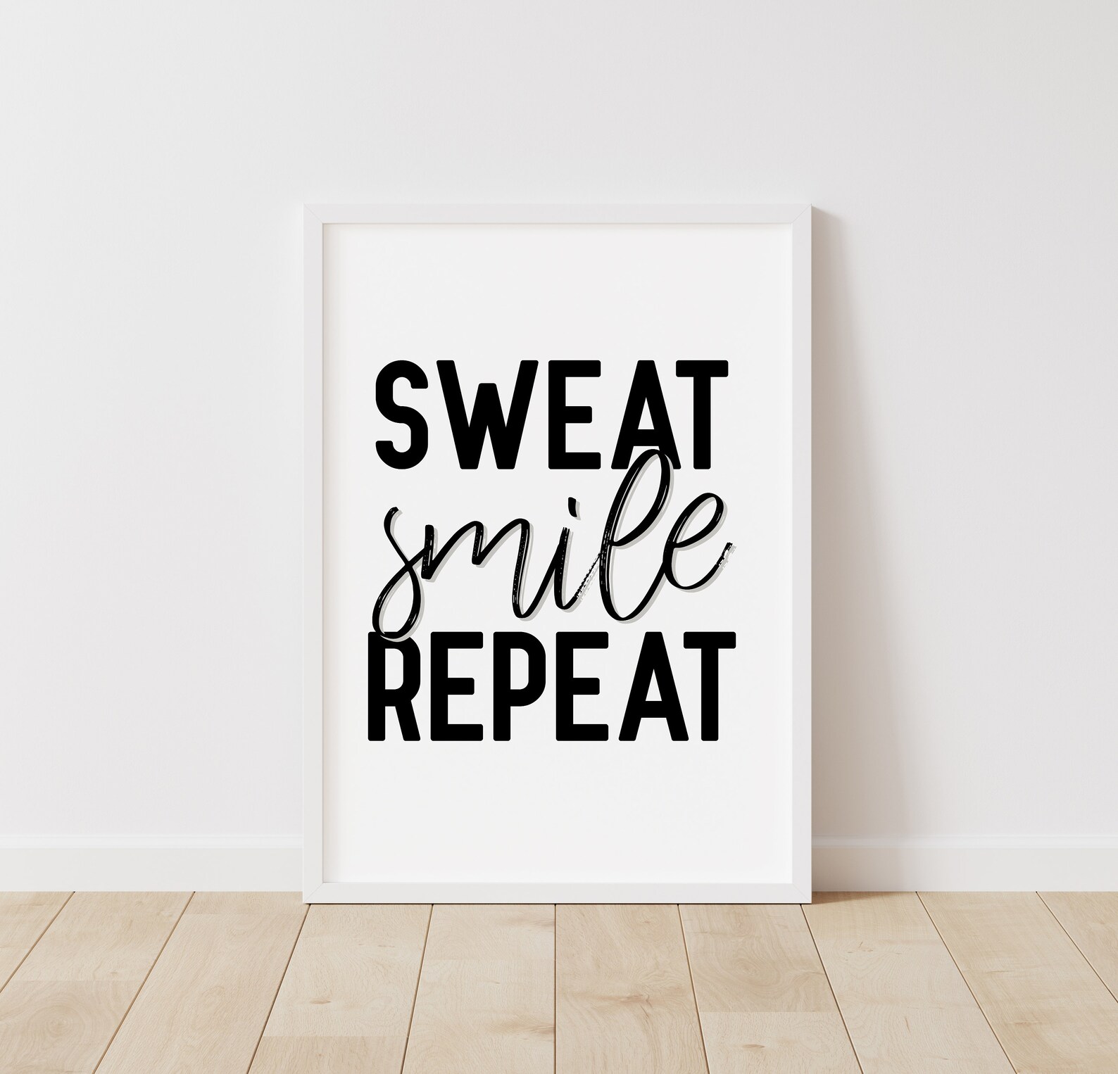 Home Gym Motivation Posters - Quote Art Print - Workout Inspirational ...