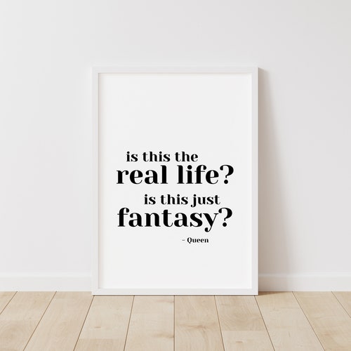 Bohemian Rhapsody Print Bohemian Rhapsody Song Lyrics Art - Etsy Australia