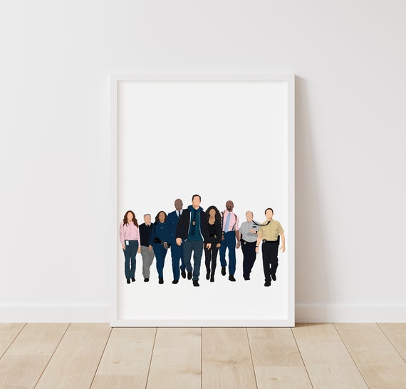 Brooklyn 99 Print Pop Line Art Instant Download | Etsy