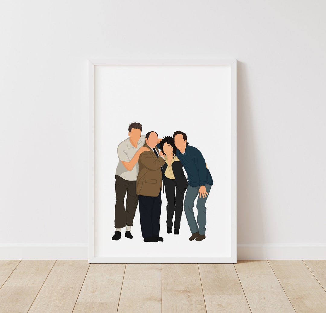 Seinfeld Print – Pop Line Art – Instant Download Illustration – TV ...