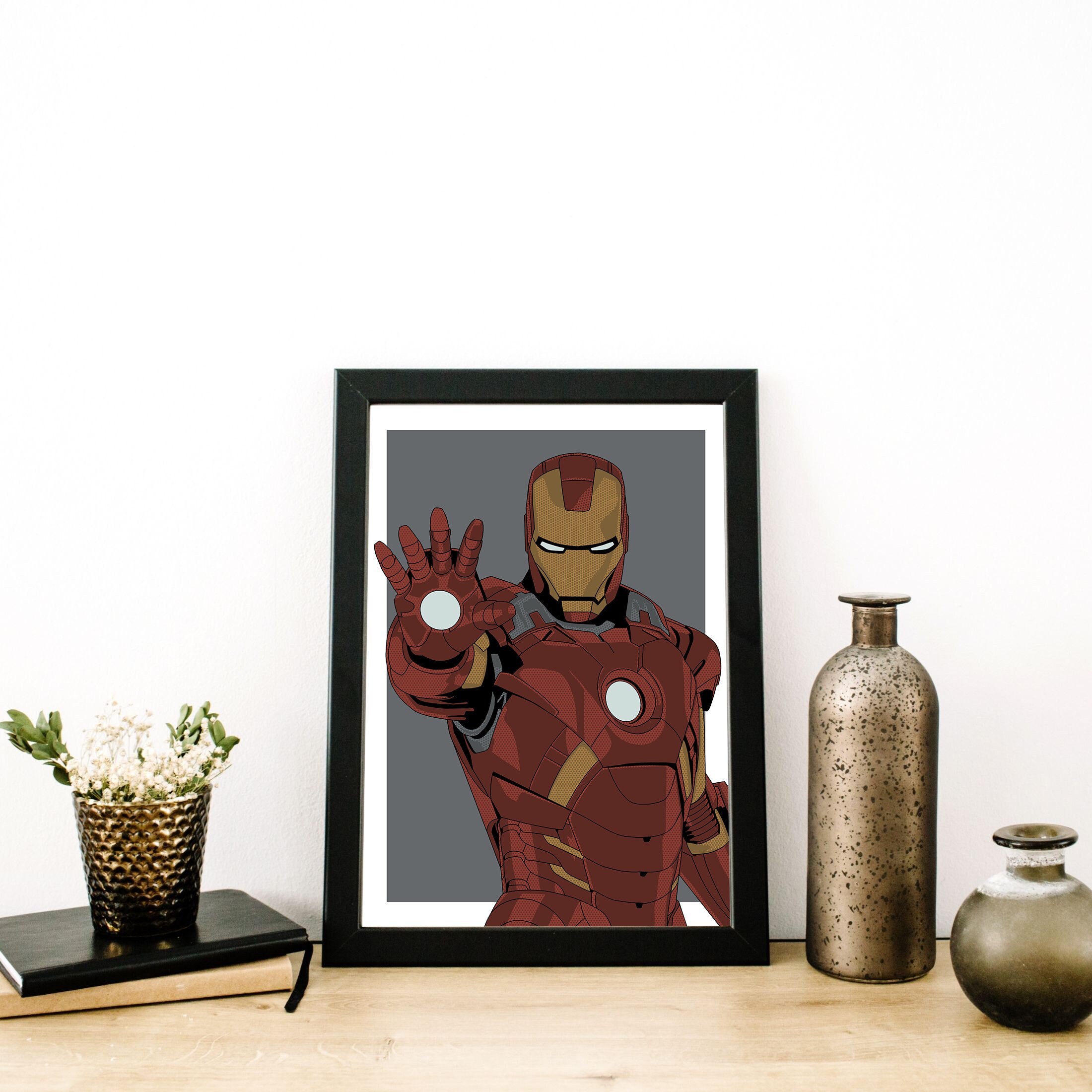 Marvel – Iron Man – Avengers Line Art – Instant Download Illustration ...