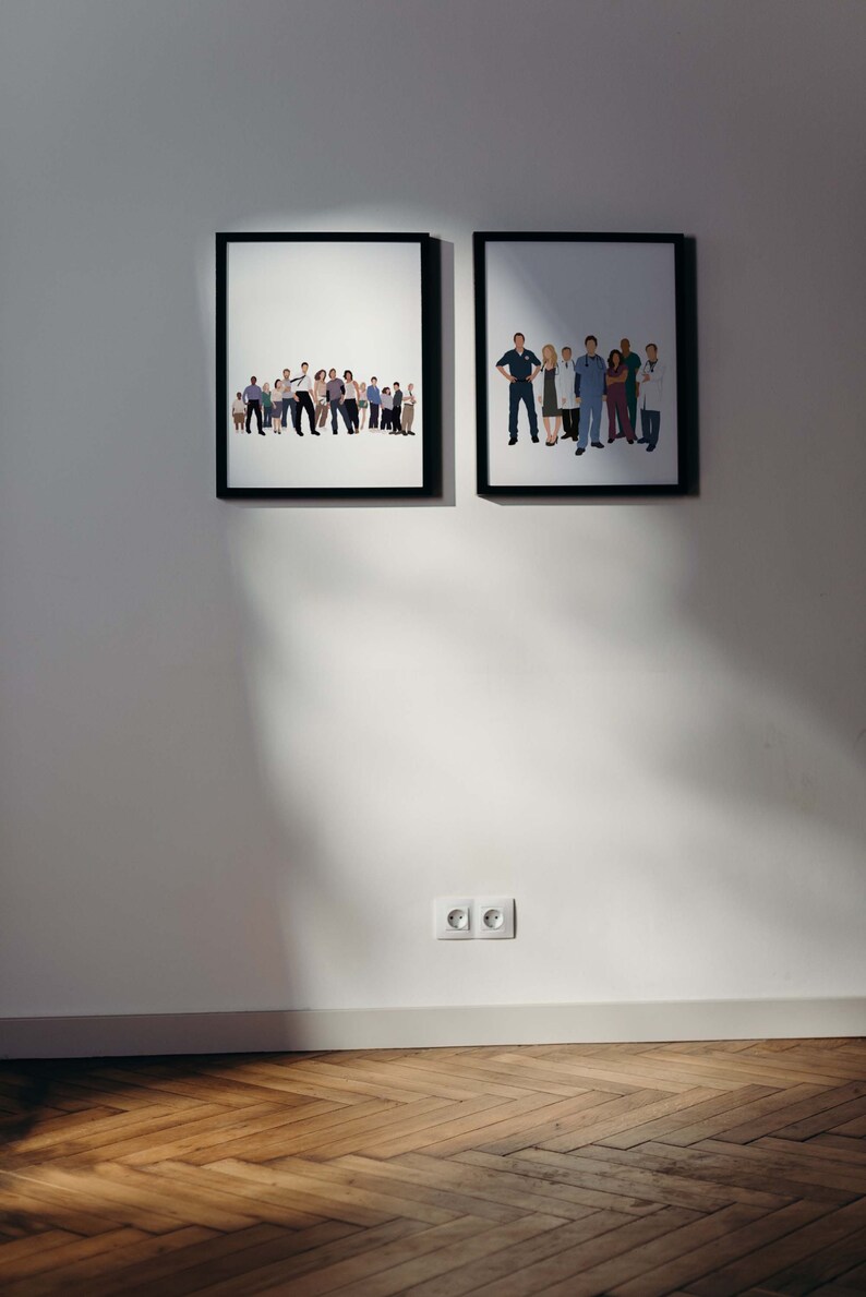 Lost Print Pop Line Art Instant Download Illustration TV - Etsy