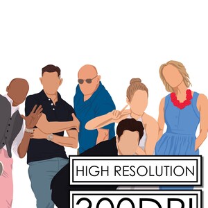Psych Print – Pop Line Art – Instant Download Illustration – TV ...