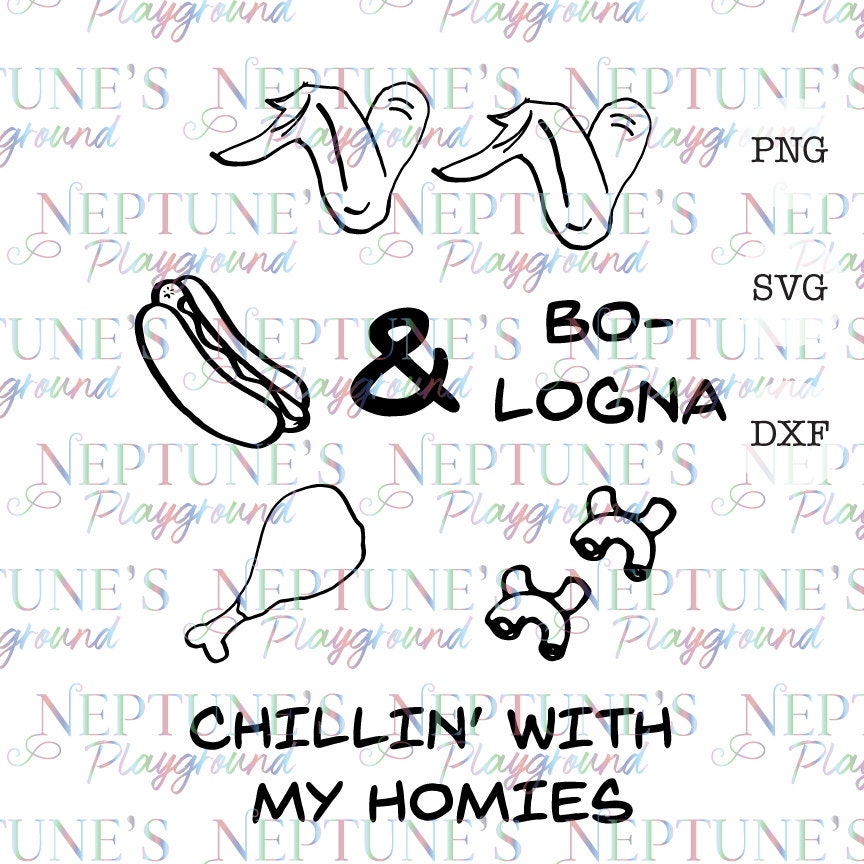Chicken Wing Chicken Wing Hot Dog and Bologna-SVG-Digital | Etsy
