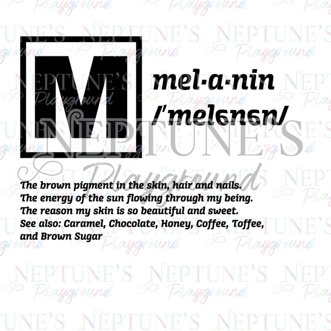 Melanin Definition-svg-digital Download-black-black Pride-svg - Etsy