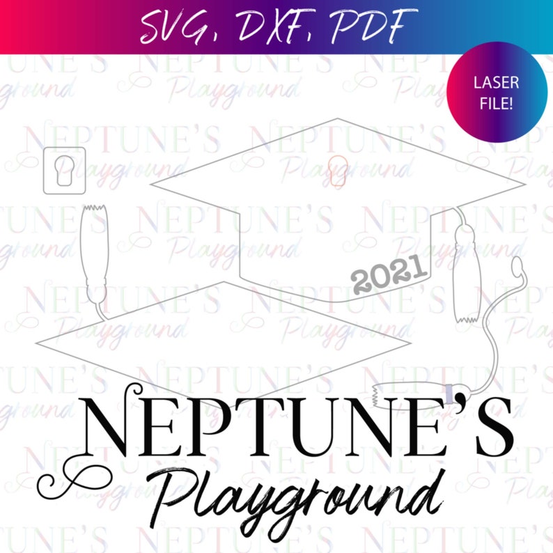 Laser SVG Cut File Glowforge File Motar Board Graduation | Etsy