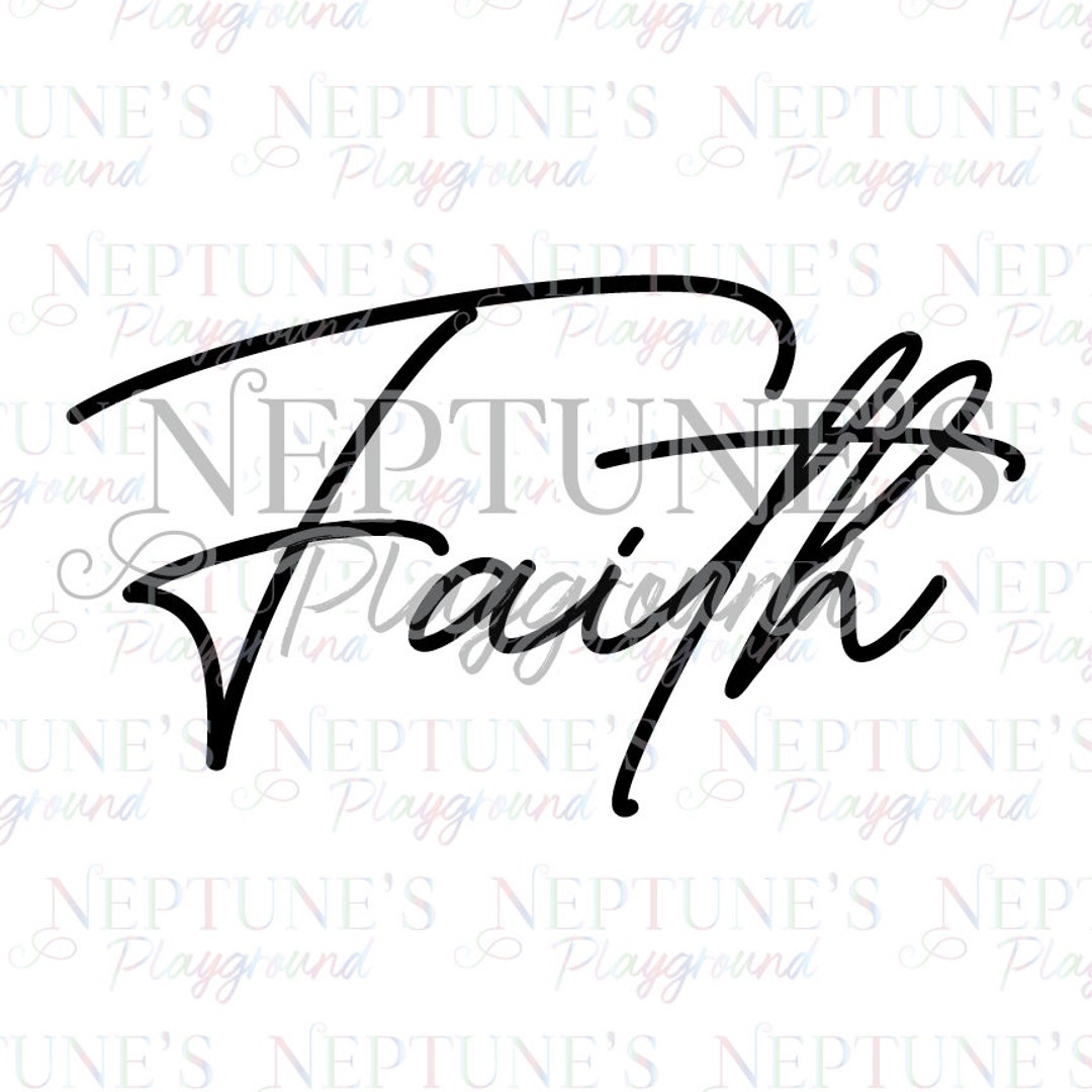 Faith-handwritten Font-svg-digital Download-png - Etsy