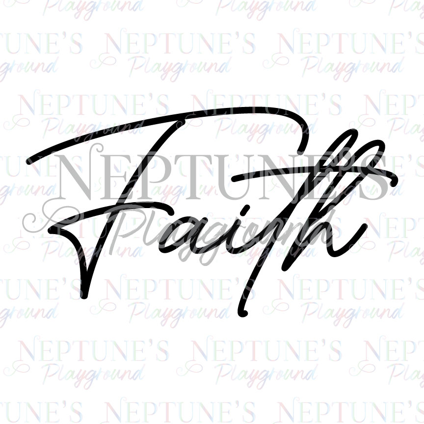 Faith-handwritten font-SVG-Digital Download-PNG | Etsy