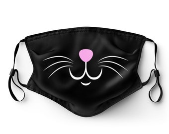 Cat Face Mask | Etsy