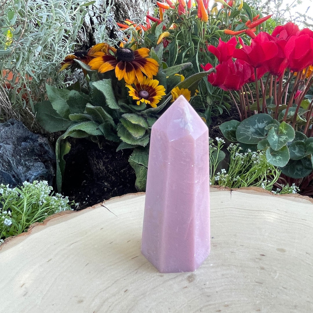 Pink Opal Tower Point | Obelisk | Healing Crystal | Reiki | Meditation ...