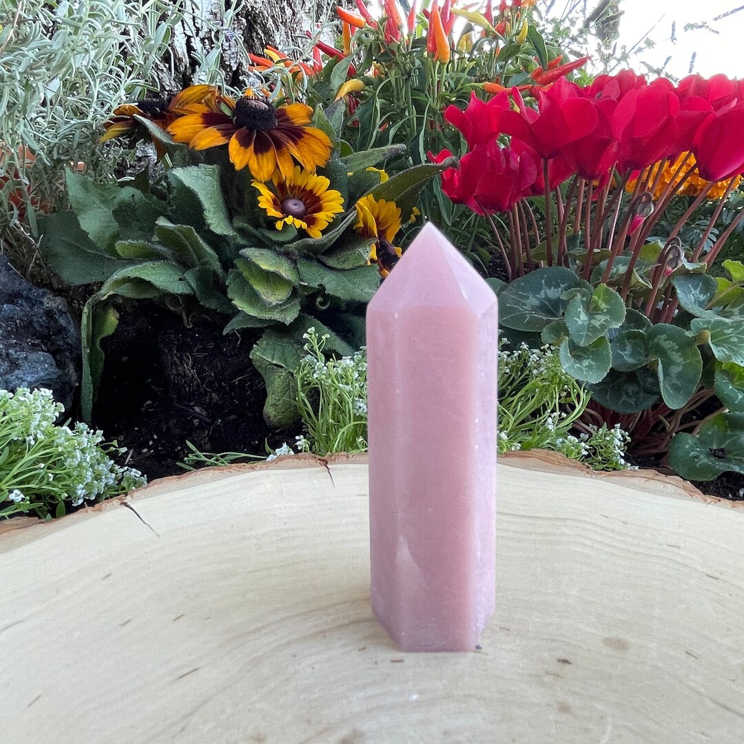 Pink Opal Tower Point | Obelisk | Healing Crystal | Reiki | Meditation ...
