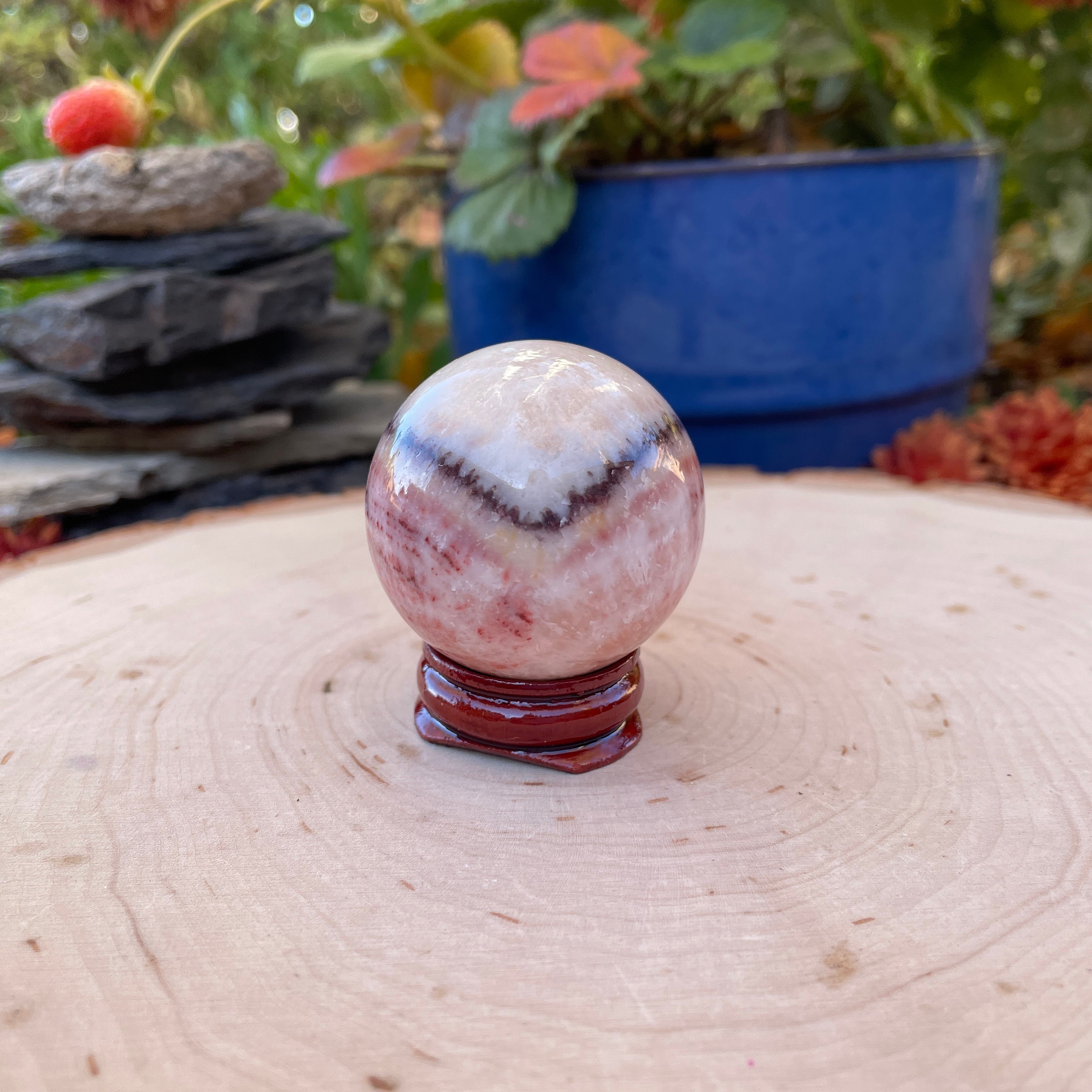 Dali Jasper / Pork Stone Sphere Healing Crystal Reiki | Etsy