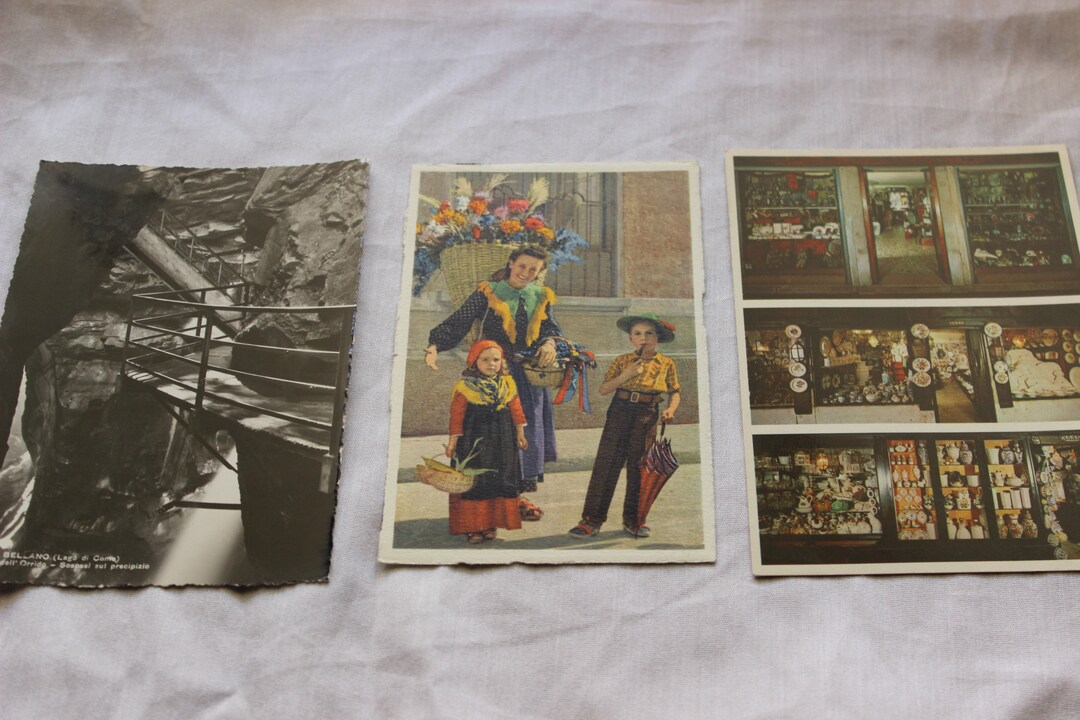 3 Vintage Italian Postcards - Etsy