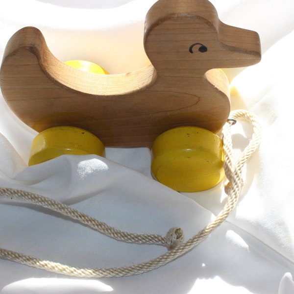 Wooden Duck Toy - Etsy