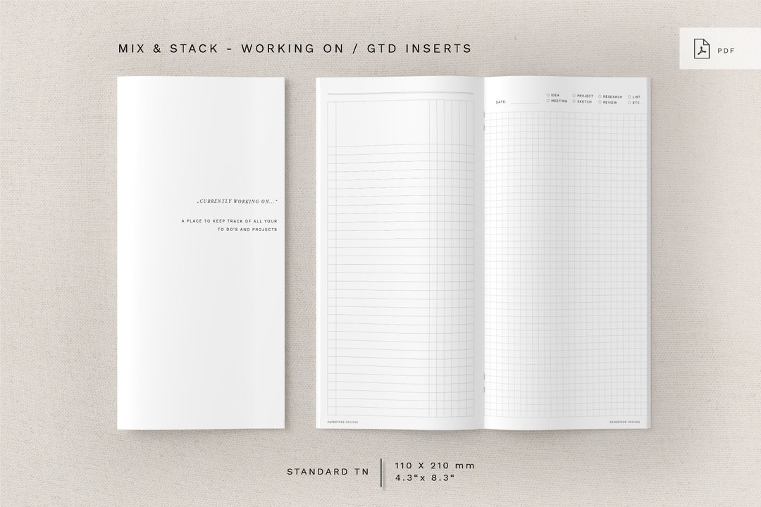 Standard TN - MIX & STACK - Working On/gtd Inserts - Minimal Design ...