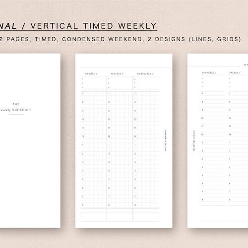 Weekly Planner Printable to Do List Minimal Weekly Schedule - Etsy Israel