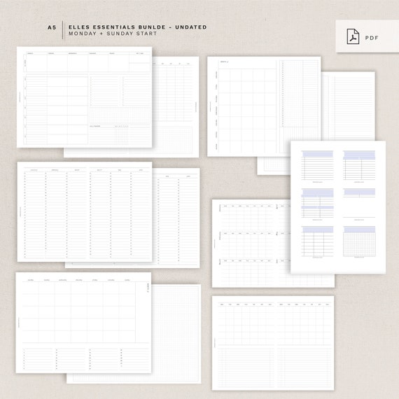 A5 the Elles Essentials Collab Bundle - Etsy