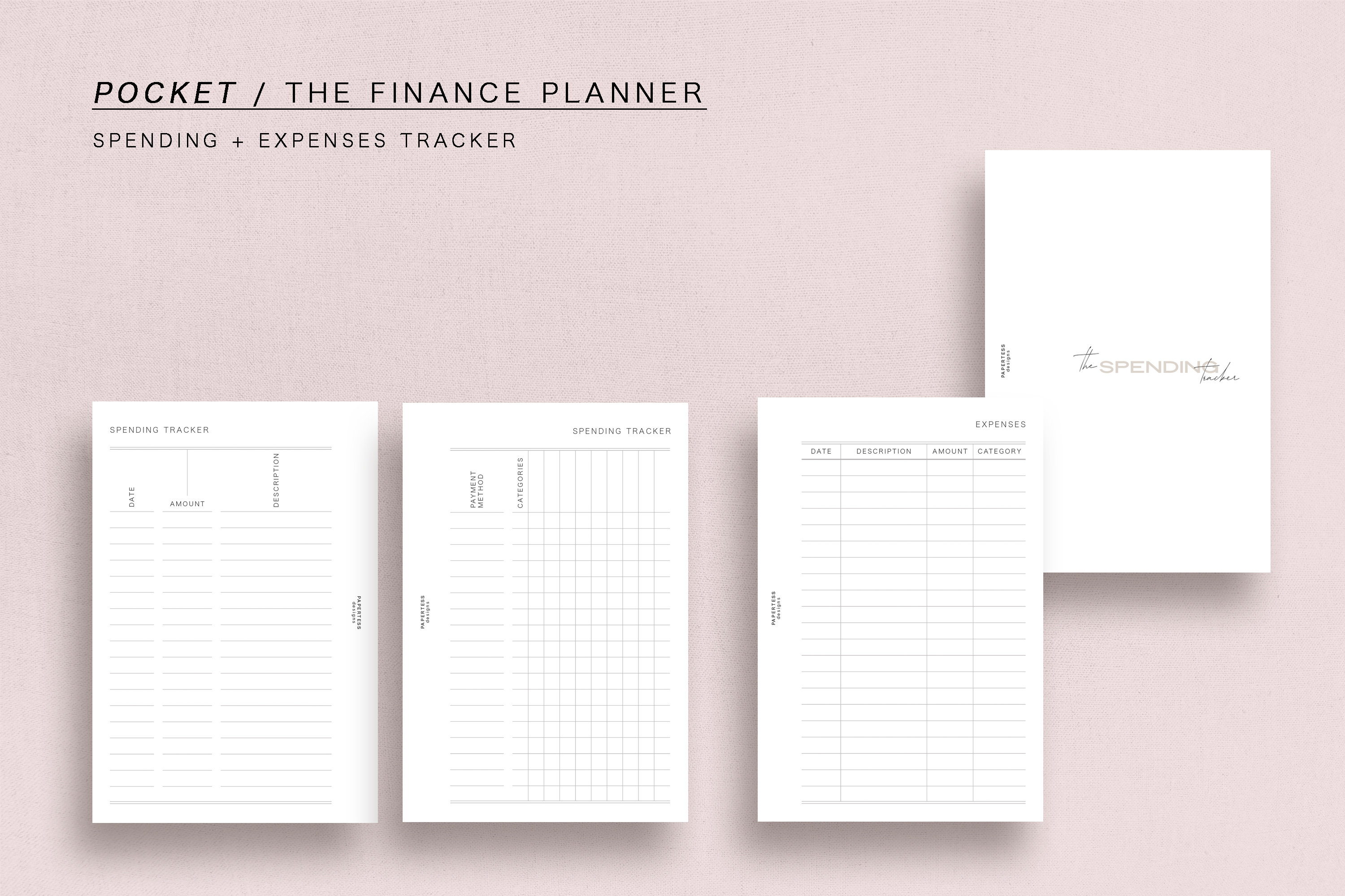 POCKET - the Finance Planner, Printable Insert - Etsy