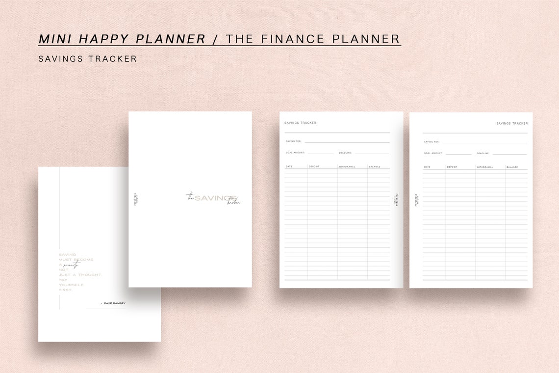 MINI HP The Finance Planner printable inserts | Etsy