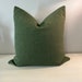 Dark Green Woven Throw Pillow Cover - Etsy