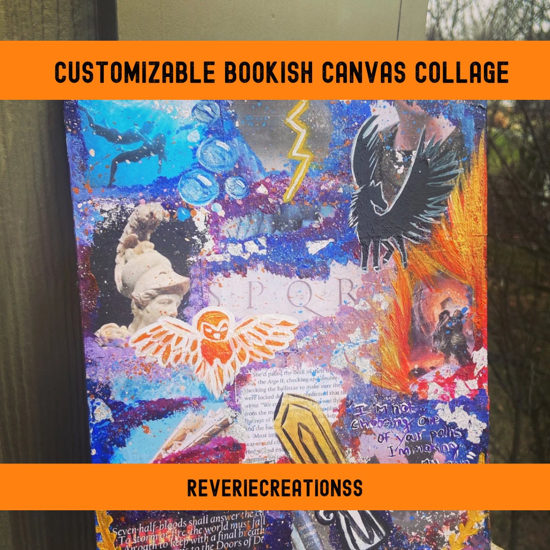 Customizable Bookish Canvas Collage - Etsy