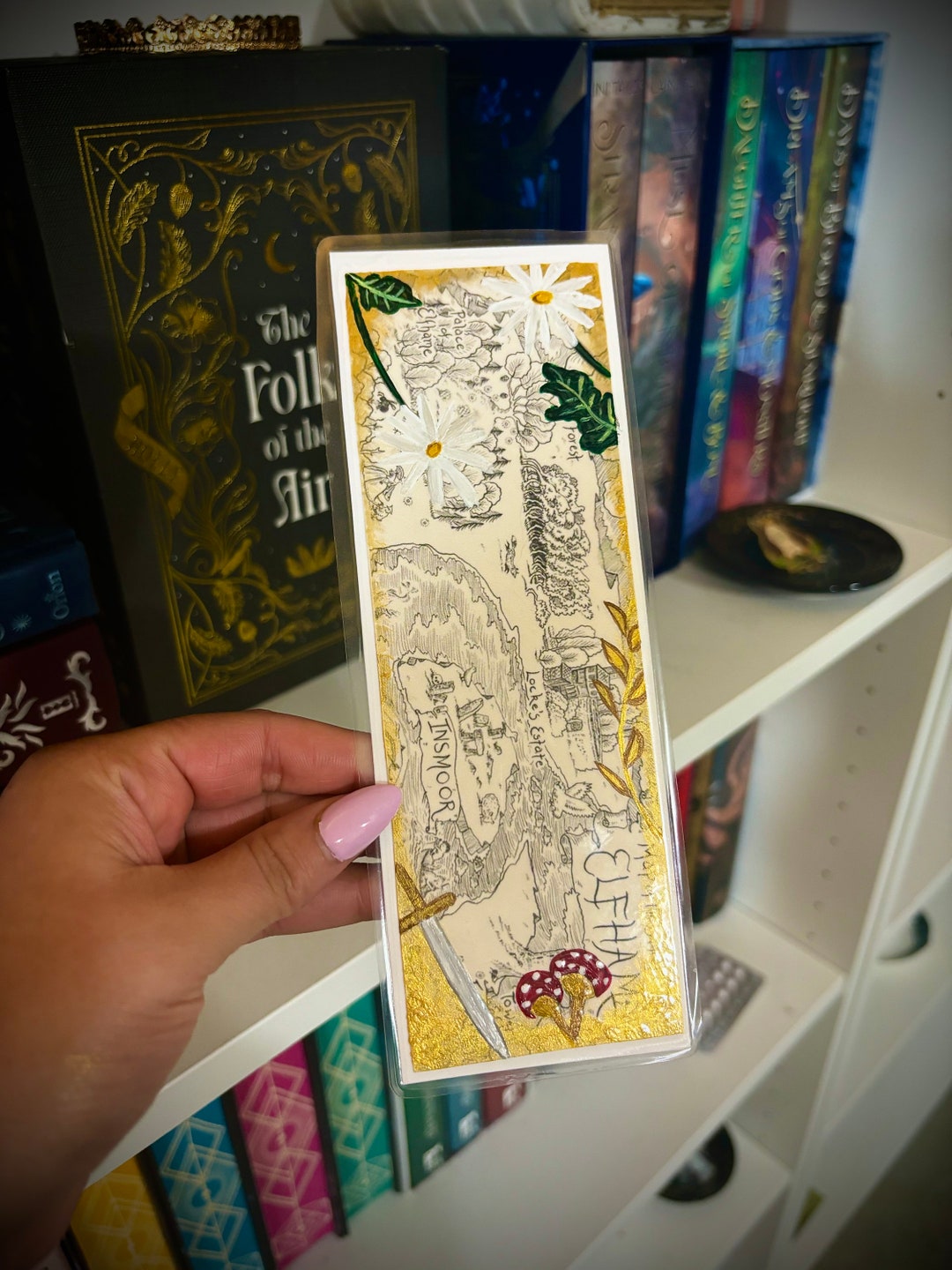 The Cruel Prince Map Bookmark Painted Bookmark - Etsy