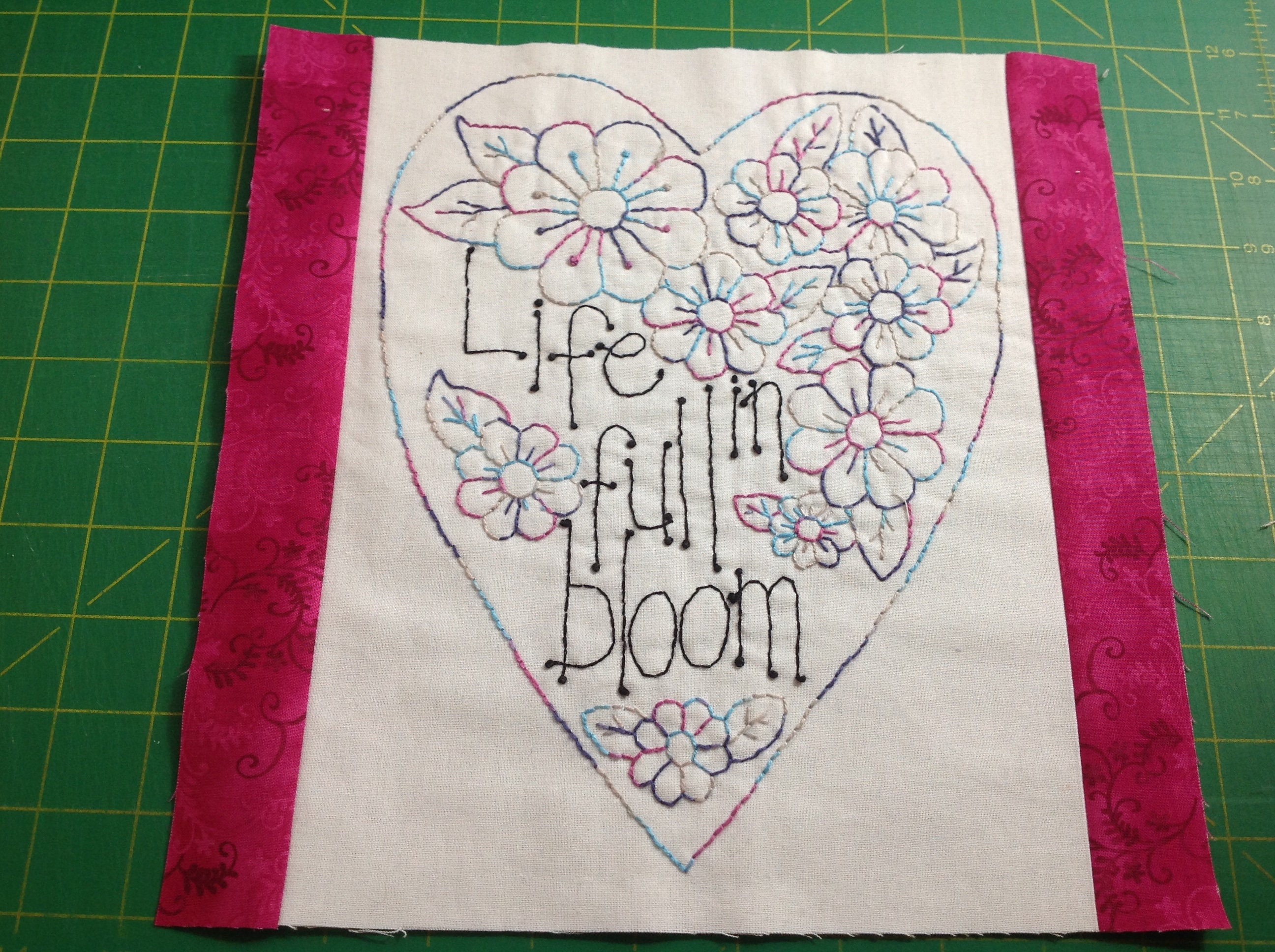 Life in Full Bloom Lap Quilt or Wallhanging Pattern Sew With - Etsy UK