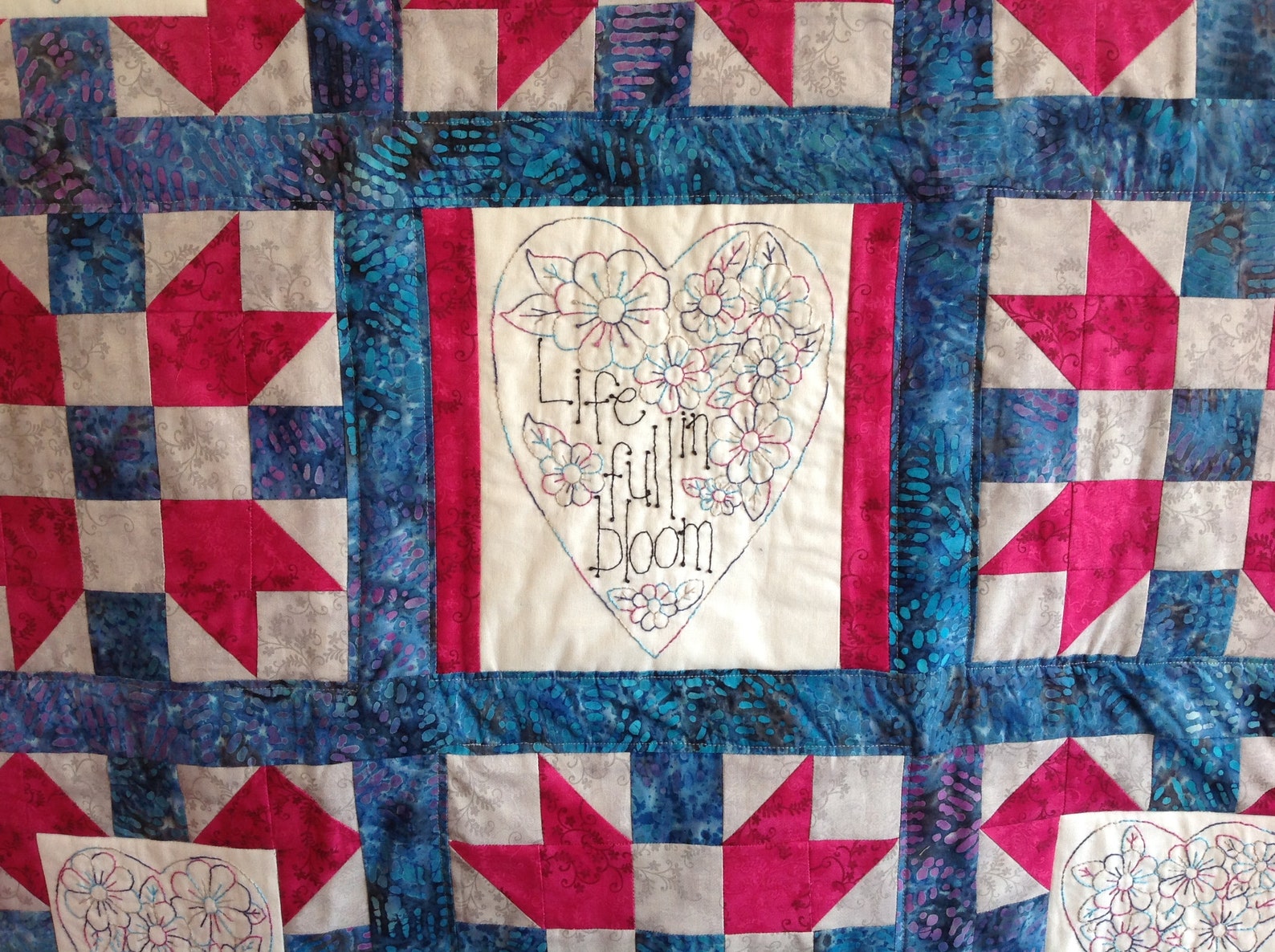 Life in Full Bloom Lap Quilt or Wallhanging Pattern - Sew With Beth ...