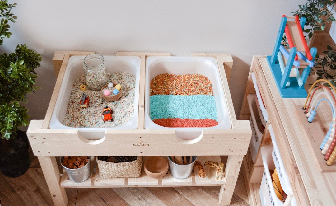 Wooden Sensory Stand | Sensory Table Sensory Bin Water Table Sand Table ...