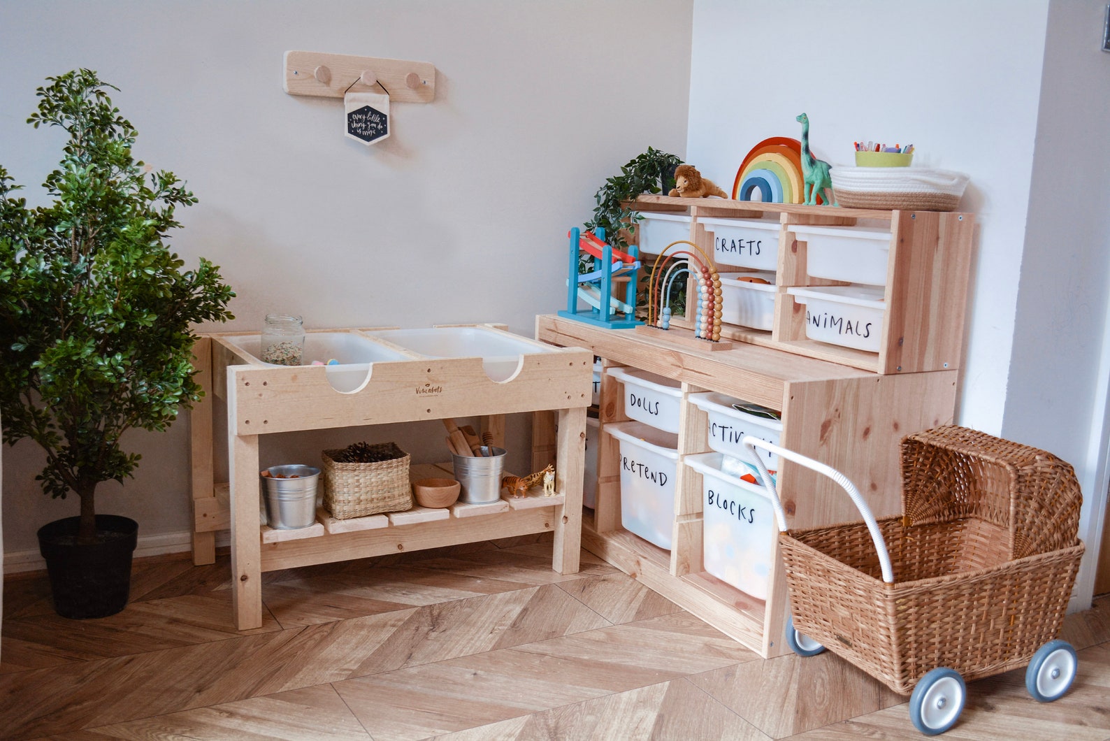 Wooden Sensory Stand Sensory table Sensory bin Sand table | Etsy