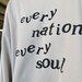 Every Nation Every Soul Puff-print Hoodie | Daniel 7:14 | Sand | - Etsy