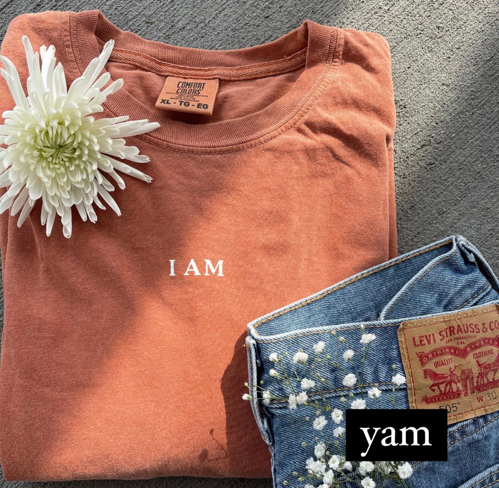 I AM Names of God Tee Comfort Colors Pepper Yam - Etsy