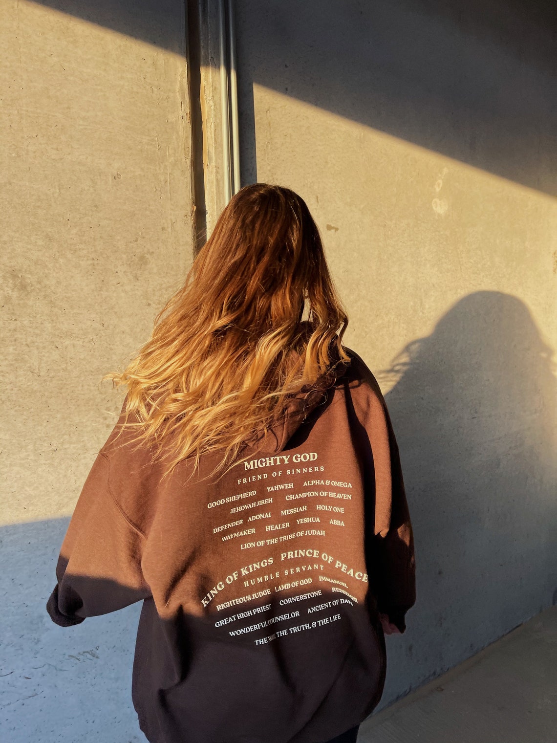 I AM Names of God Hoodie Dark Chocolate Forest Green - Etsy