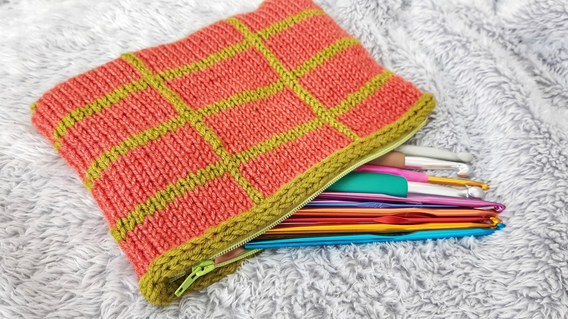 Knitting Pattern for Small Bag Knitting Pattern the Plaid - Etsy