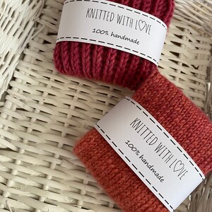 Handknitted With Love Printable Labels, Handmade Items Tags, Gift Wraps ...