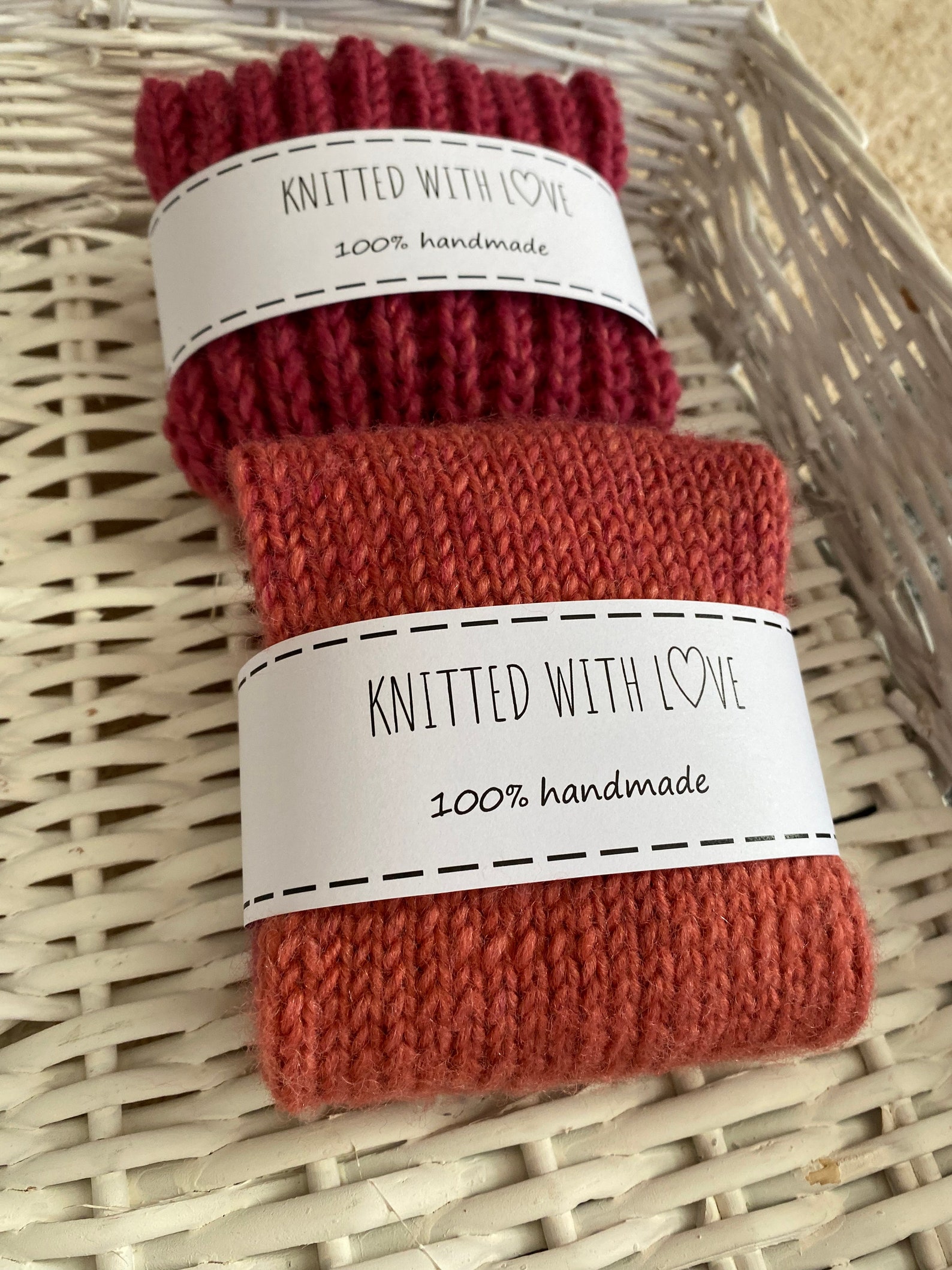 Handknitted With Love Printable Labels Handmade Items Tags - Etsy