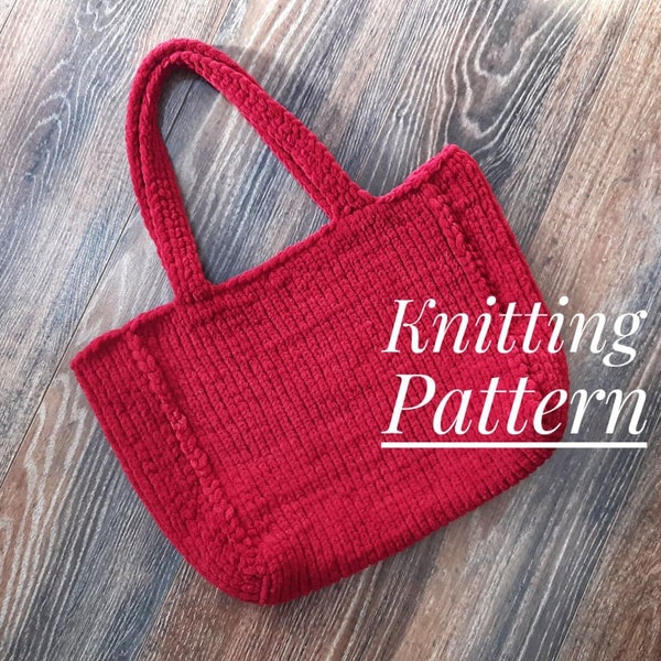Knit Tote Pattern - Etsy