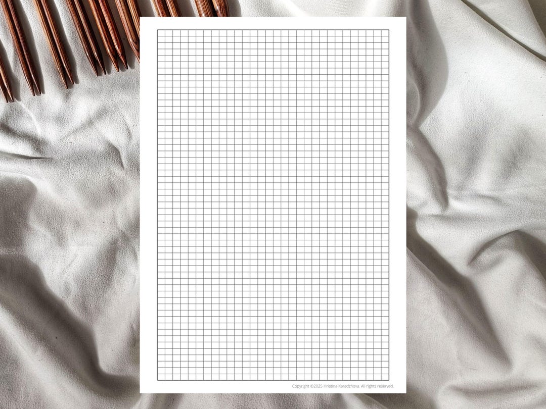 Printable PDF Graph Paper, Download Graph Paper for Knitting Pattern ...