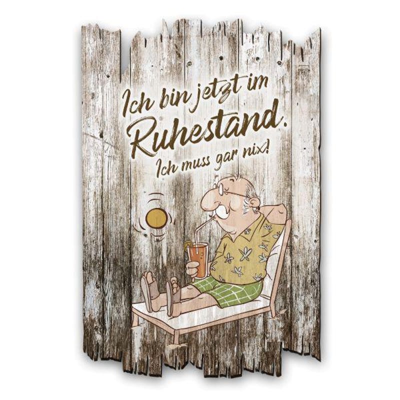Schild ruhestand - Etsy.de