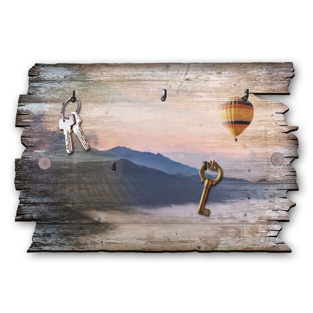 Wooden Key Board With 5 Hook Balloon Ride - Etsy