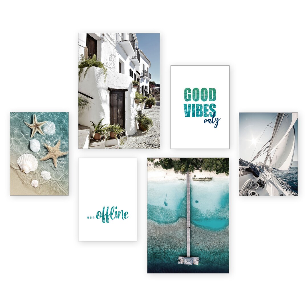 6-piece Poster Set With 2x DIN A3 & 4x DIN A4 Optional With Frame Good ...