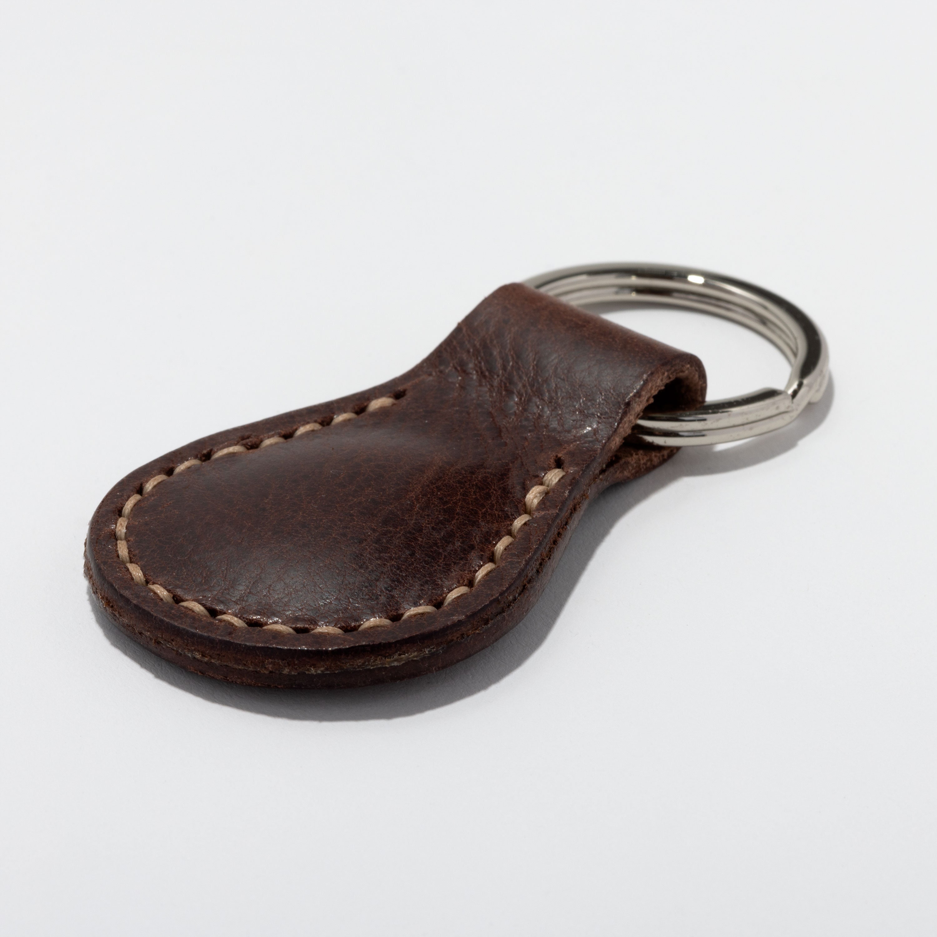 Handmade Genuine Leather Key Fob Keychain - Vegetable Tanned Leather ...